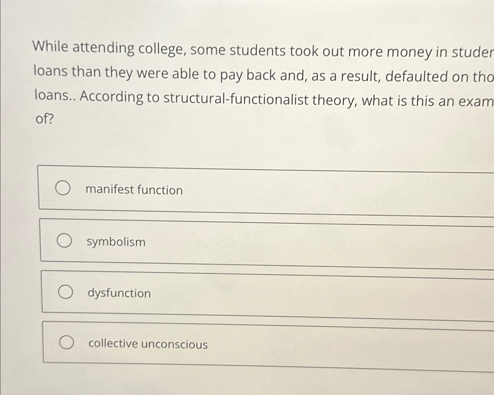 Solved While attending college, some students took out more | Chegg.com