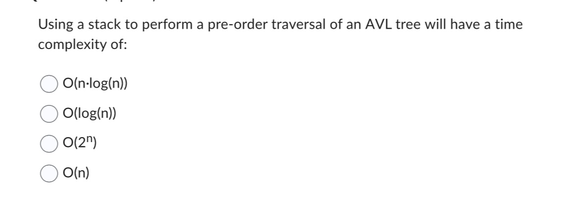 Solved Using A Stack To Perform A Pre Order Traversal Of An