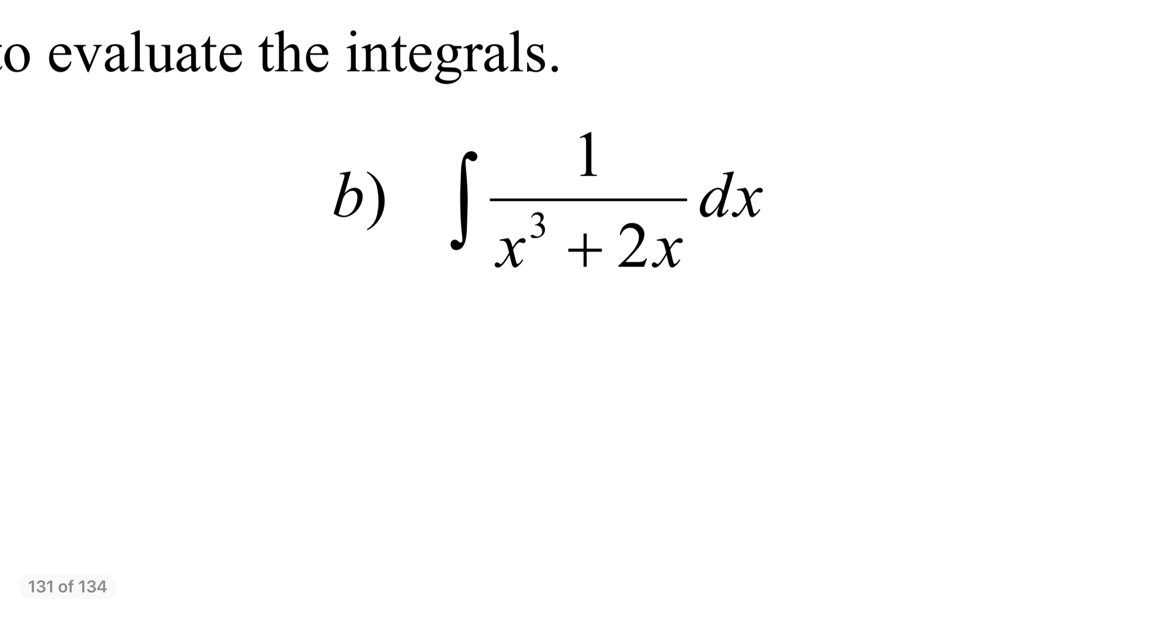 Solved Use partial fraction decomposition to evaluate the | Chegg.com