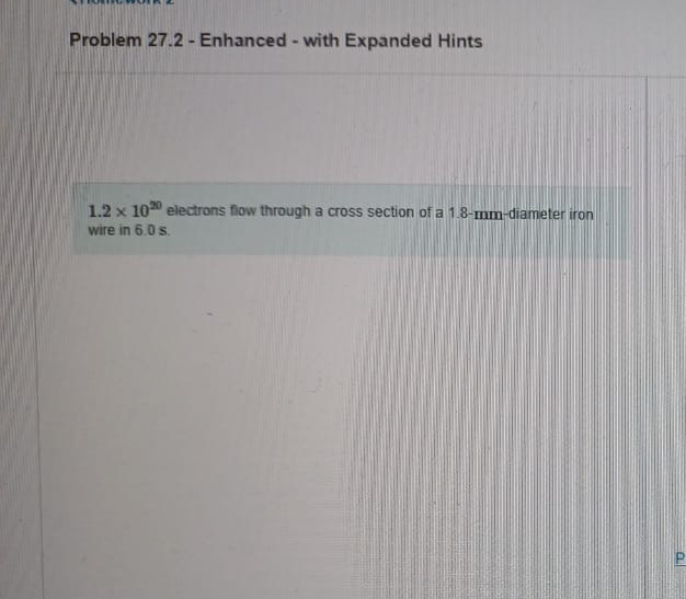 Solved Problem 27.2 - ﻿Enhanced - ﻿with Expanded | Chegg.com