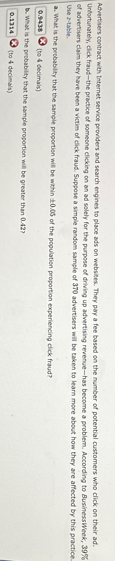 Solved Advertisers contract with Internet service providers | Chegg.com