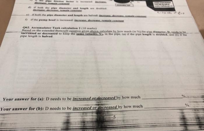 Solved NAME: 61. Accumulator Tank calculation (12 marks) and | Chegg.com