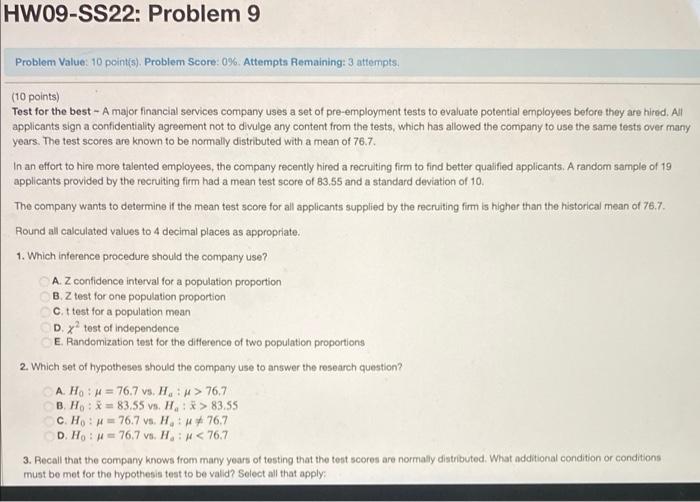 Solved Hw09 Ss22 Problem 9 Problem Value 10 Points 