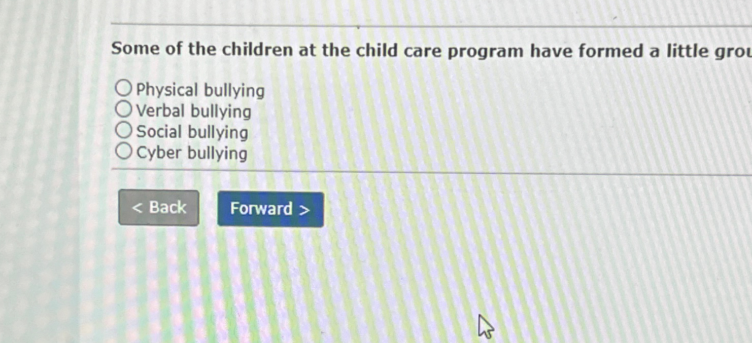 Solved Some of the children at the child care program have | Chegg.com
