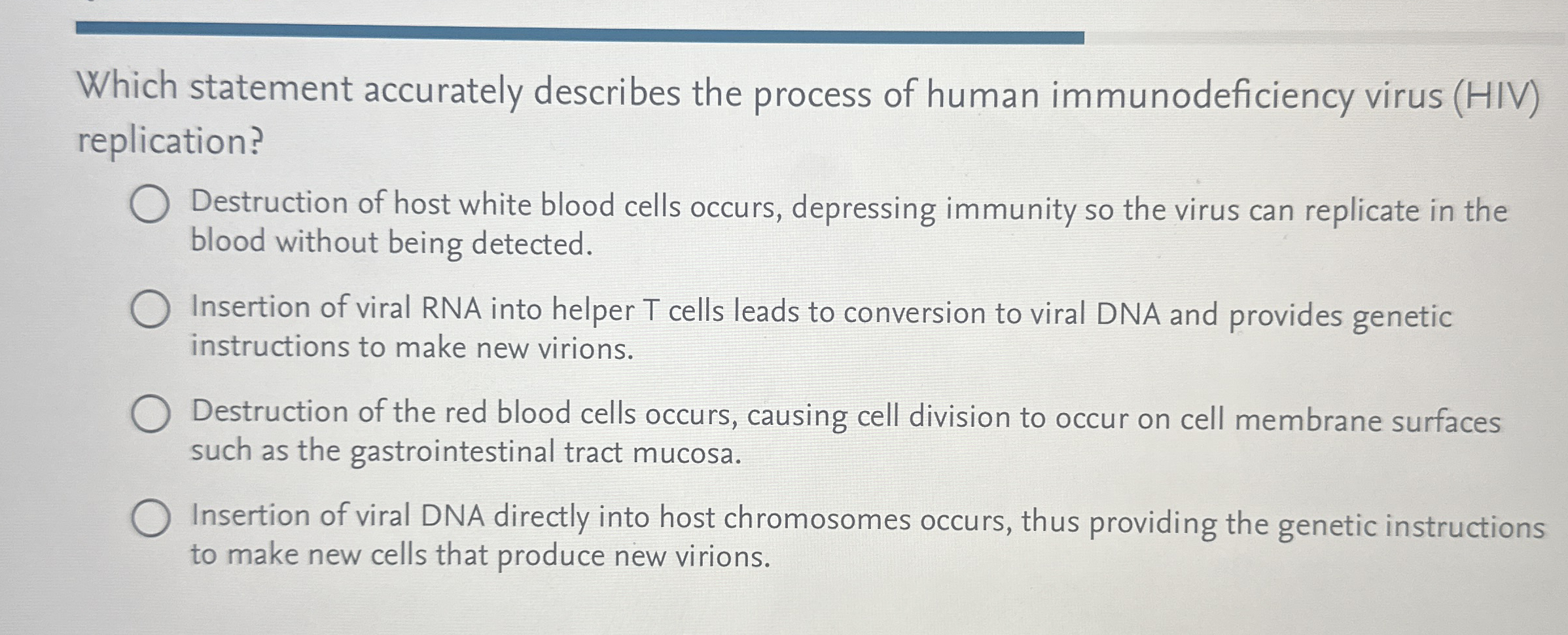 Solved Which statement accurately describes the process of | Chegg.com