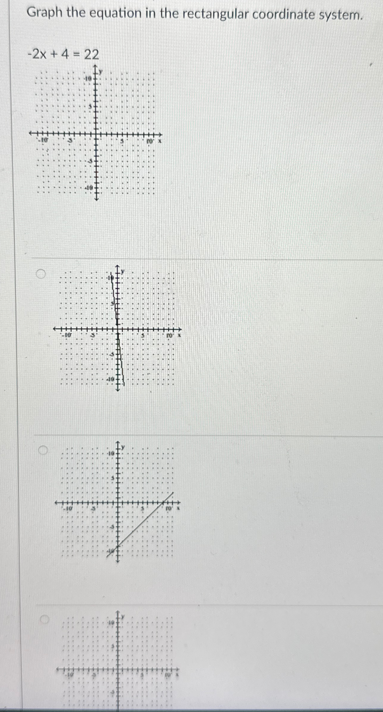 Solved Graph the equation in the rectangular coordinate | Chegg.com