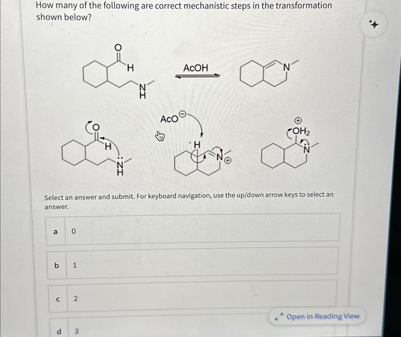 Solved How many of the following are correct mechanistic | Chegg.com