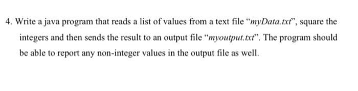 Solved 4. Write a java program that reads a list of values | Chegg.com