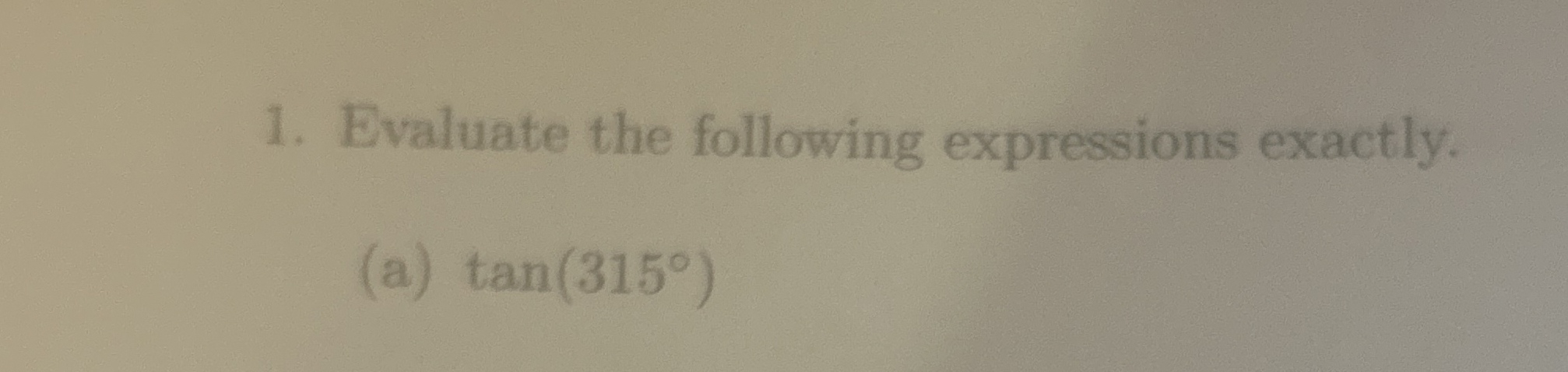 Solved Evaluate the following expressions | Chegg.com