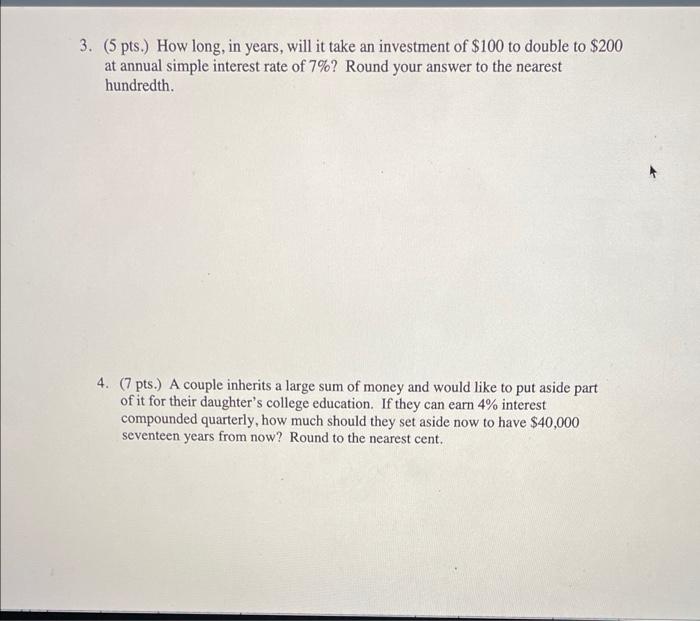 Solved In each problem below show your work clearly. If you | Chegg.com