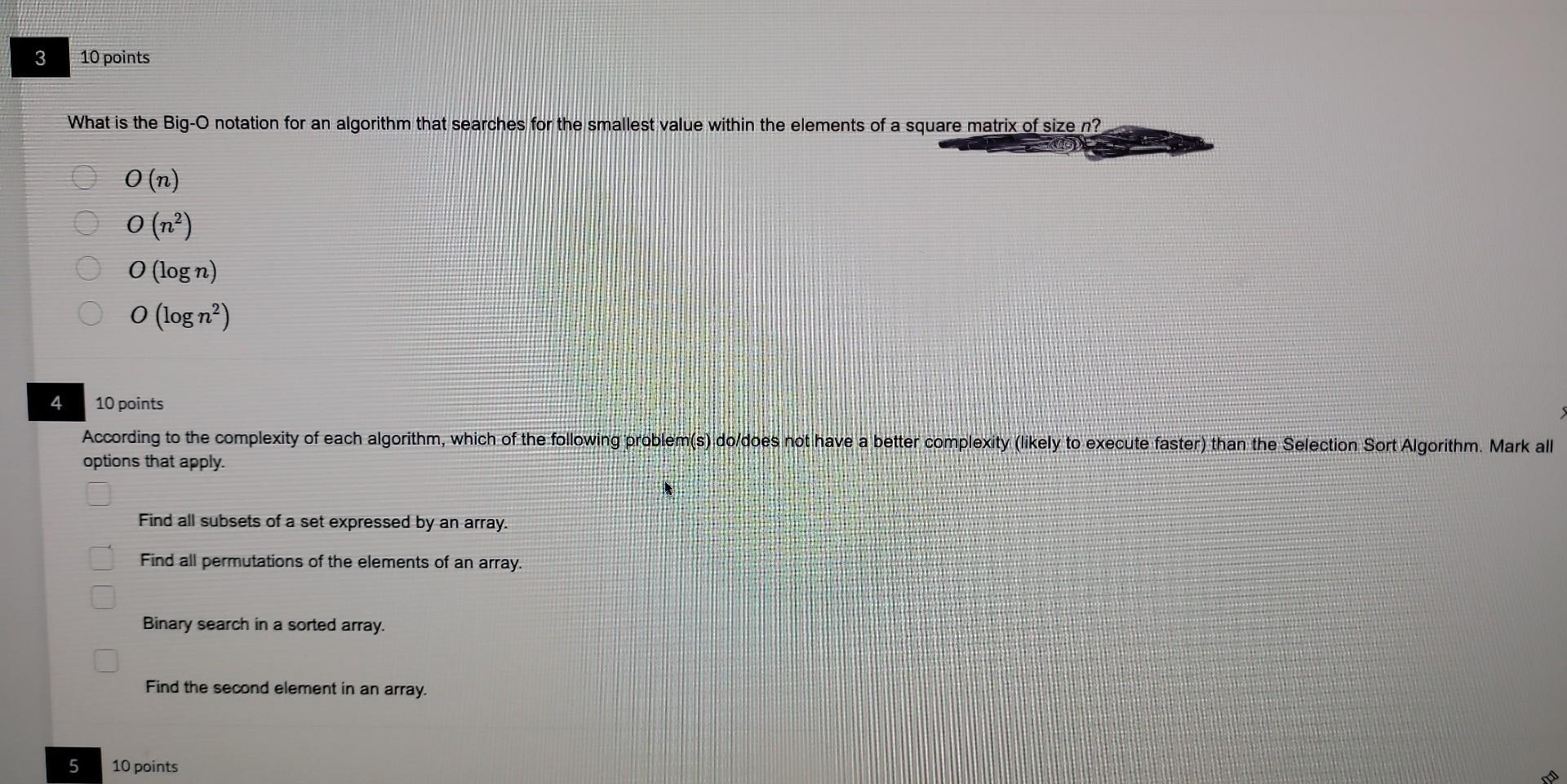 Solved 10 points Why is it said "asymptotic" in "asymptotic | Chegg.com