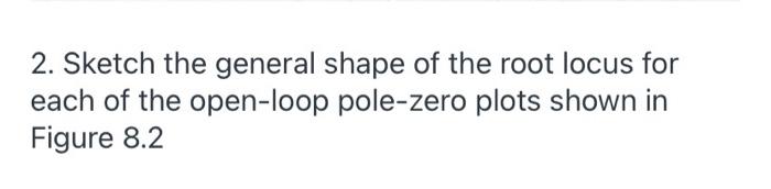 Solved 2. Sketch the general shape of the root locus for | Chegg.com