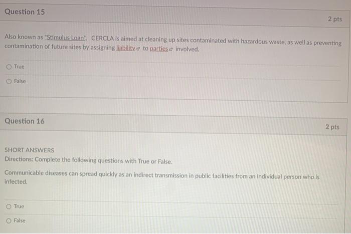 Solved Question 11 1. SHORT ANSWERS Directions: Complete the | Chegg.com
