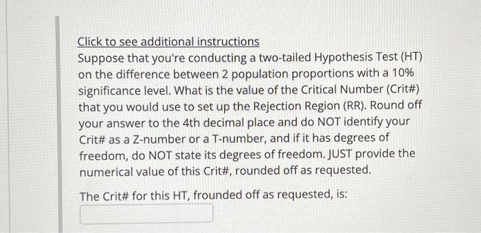Solved Click to see additional instructions Suppose that | Chegg.com