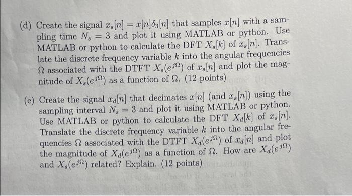 Solved 3. Consider the signal | Chegg.com