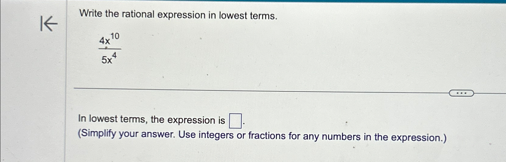 Solved Write the rational expression in lowest | Chegg.com