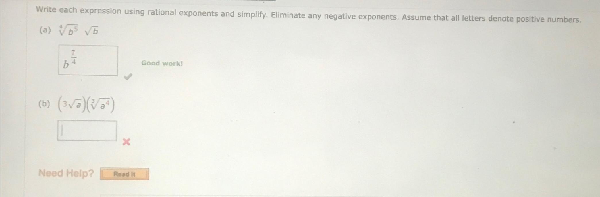 Solved Write each expression using rational exponents and | Chegg.com