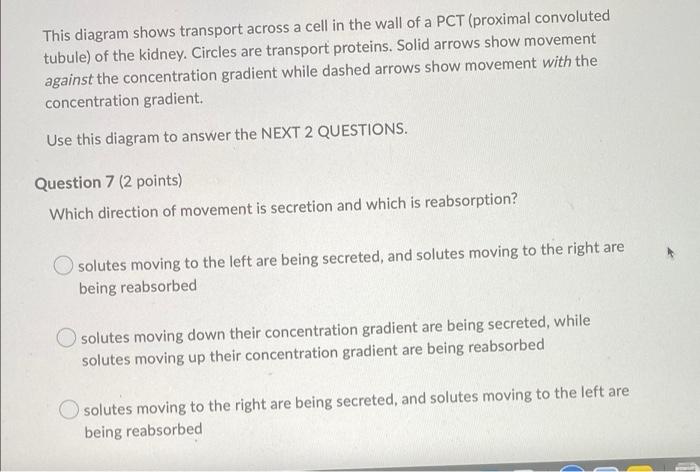 Solved PCT Transport Tubular fluid Apical membrane xoc | Chegg.com