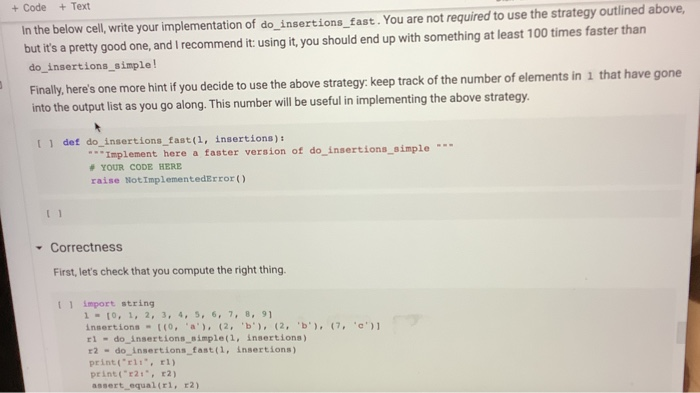 Solved Problem 5: writing a faster implementation For this | Chegg.com