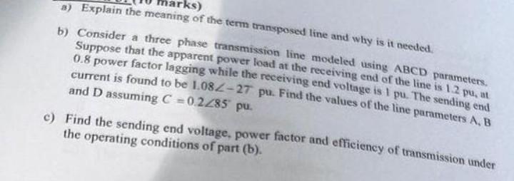 Solved Suppose that the apparent power load line modeled | Chegg.com