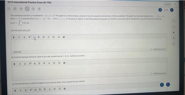 2019 international Practice Exam BC FRO Question 3 | Chegg.com