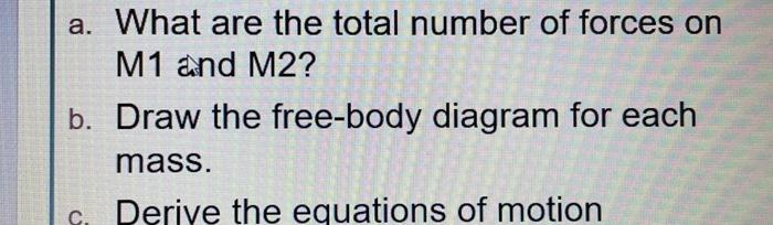 Solved • Question: For the given translational mechanical | Chegg.com Solved • Question: For the given translational mechanical | Chegg.com