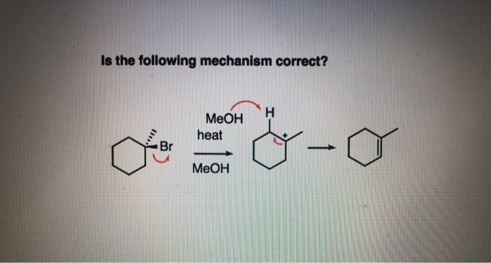 Solved Is the following mechanism correct? MeOH heat MeOH | Chegg.com