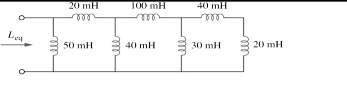 Solved Calculate the equivalent inductance for the inductive | Chegg.com