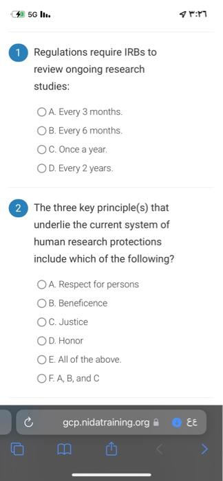 An IRB may suspend or terminate an ongoing clinical | Chegg.com