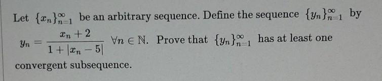 Solved Let {en} be an arbitrary sequence. Define the | Chegg.com