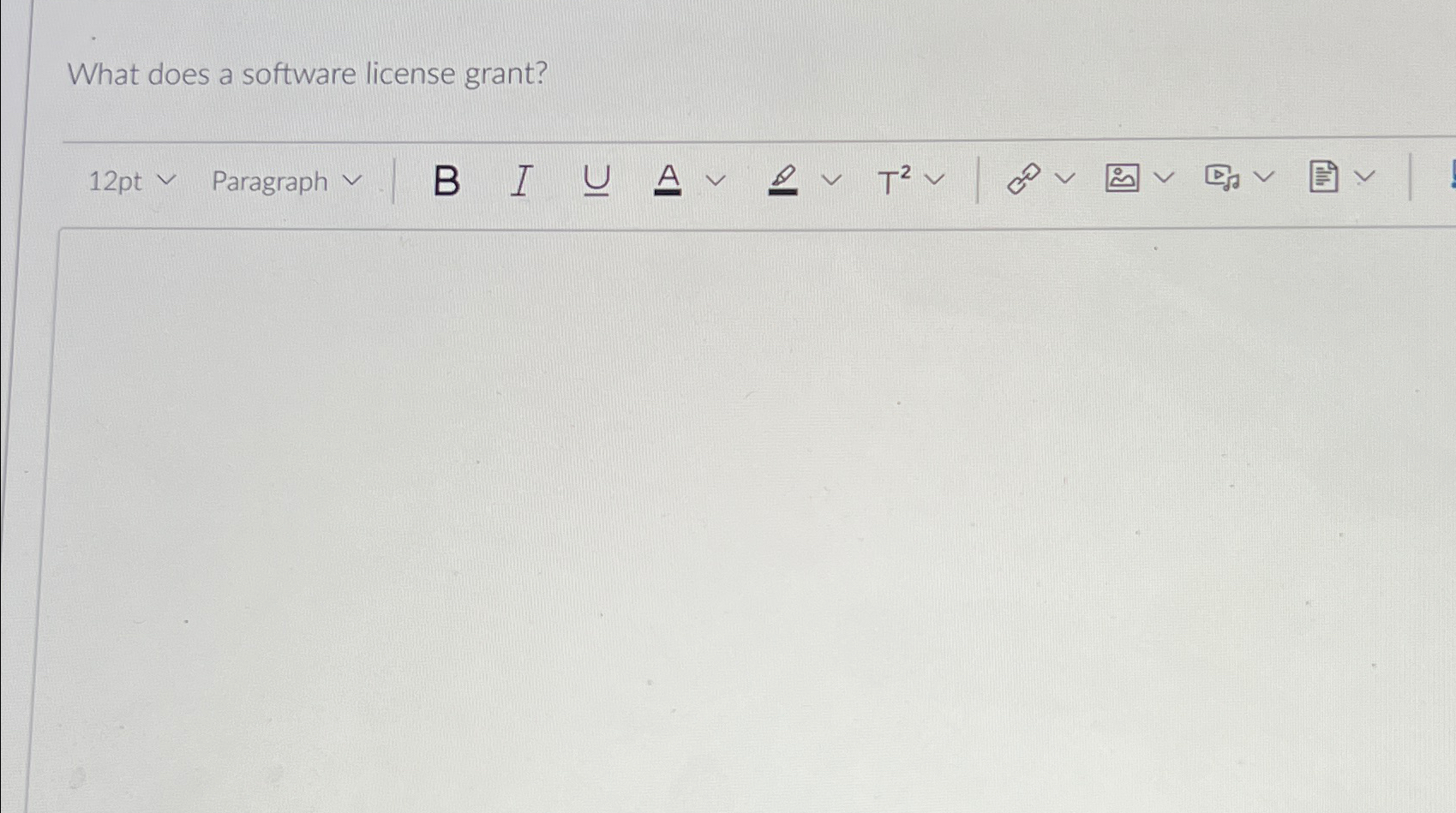 Solved What does a software license | Chegg.com