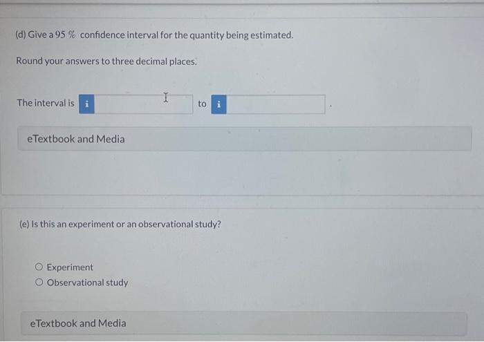 Solved (b) Give notation for the quantity that gives the | Chegg.com