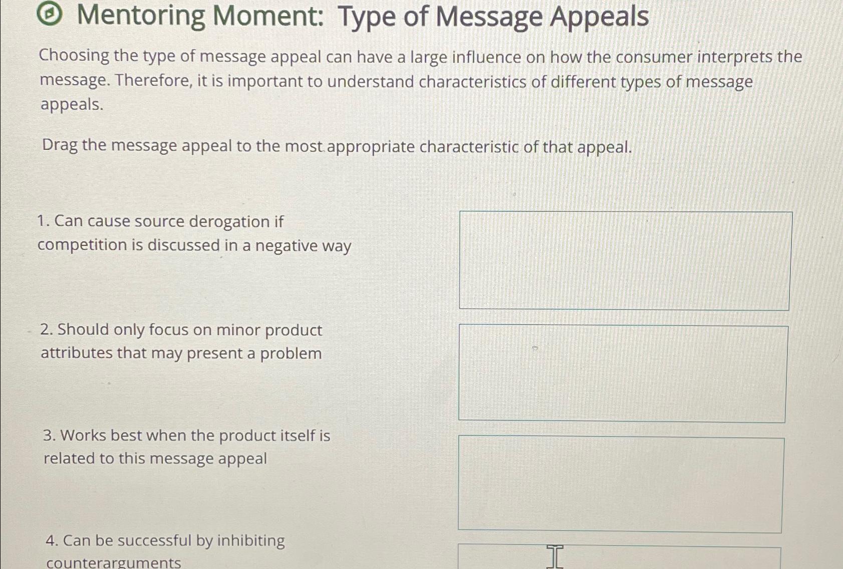 Solved (ㅇ) ﻿Mentoring Moment: Type of Message | Chegg.com