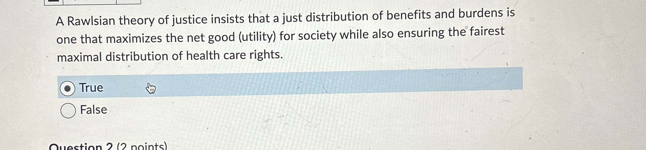 Solved A Rawlsian theory of justice insists that a just | Chegg.com