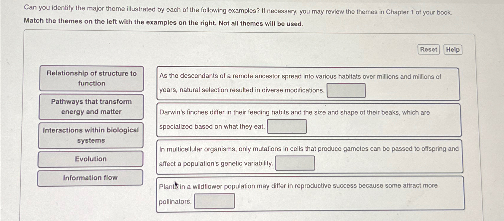 Solved Can you identify the major theme illustrated by each | Chegg.com