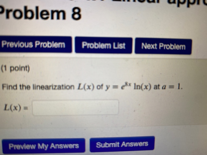 Solved Problem 8 Previous Problem Problem List Next Problem | Chegg.com