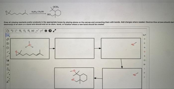 Solved Draw the missing reactants and/or products in the | Chegg.com