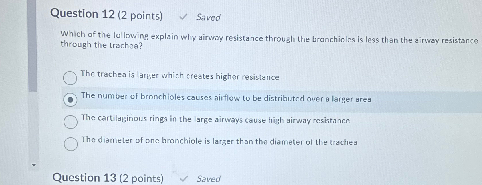 Solved Question 12 (2 ﻿points) ﻿SavedWhich of the following | Chegg.com