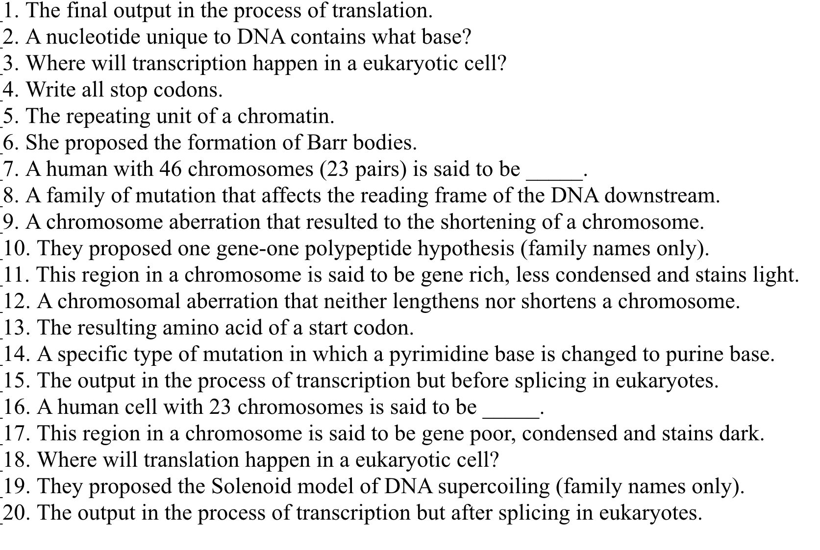 Solved The final output in the process of translation.A | Chegg.com