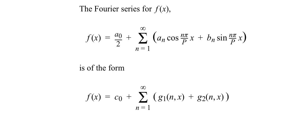 Problem #5: Expand the following function in a | Chegg.com