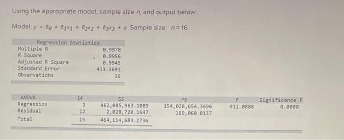 Solved Using the appropriate model, sample size n, and | Chegg.com