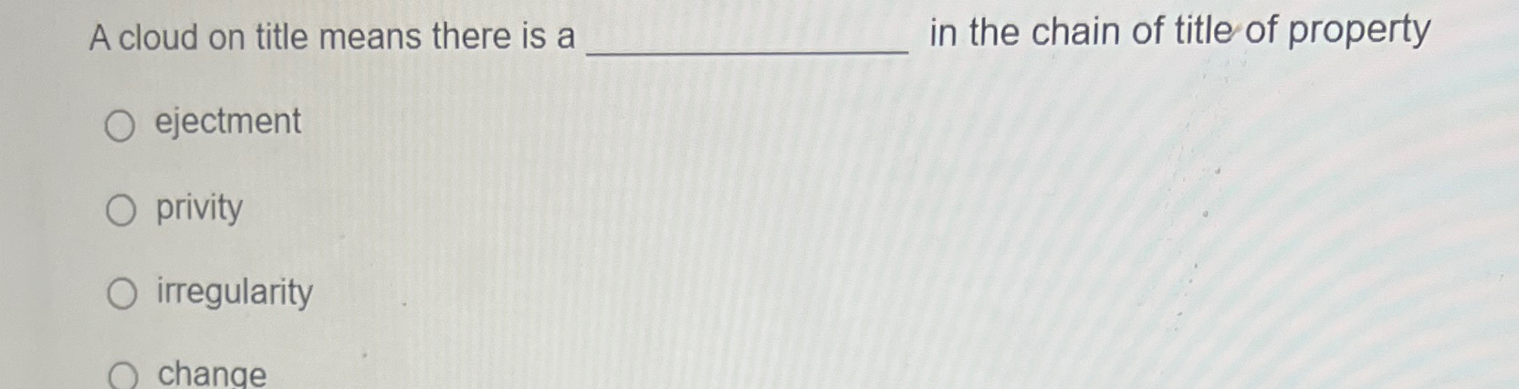 Solved A cloud on title means there is a ﻿in the chain of | Chegg.com