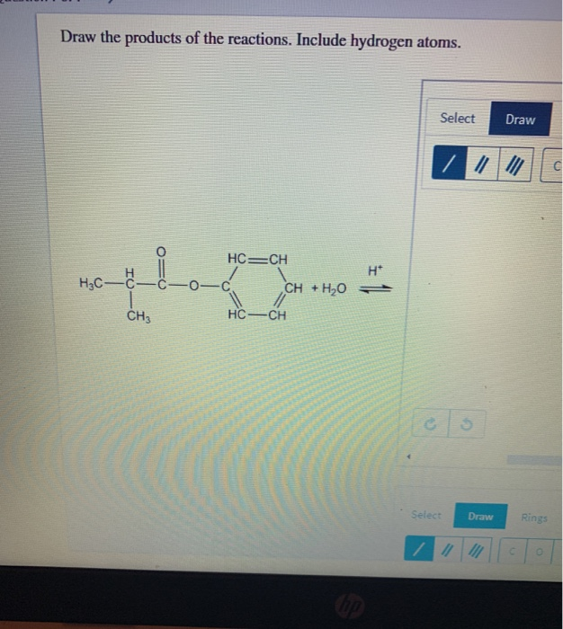 Solved Draw the products of the reactions. Include hydrogen | Chegg.com