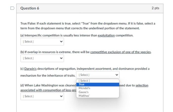 Solved Question 6 True/False: If each statement is true, | Chegg.com