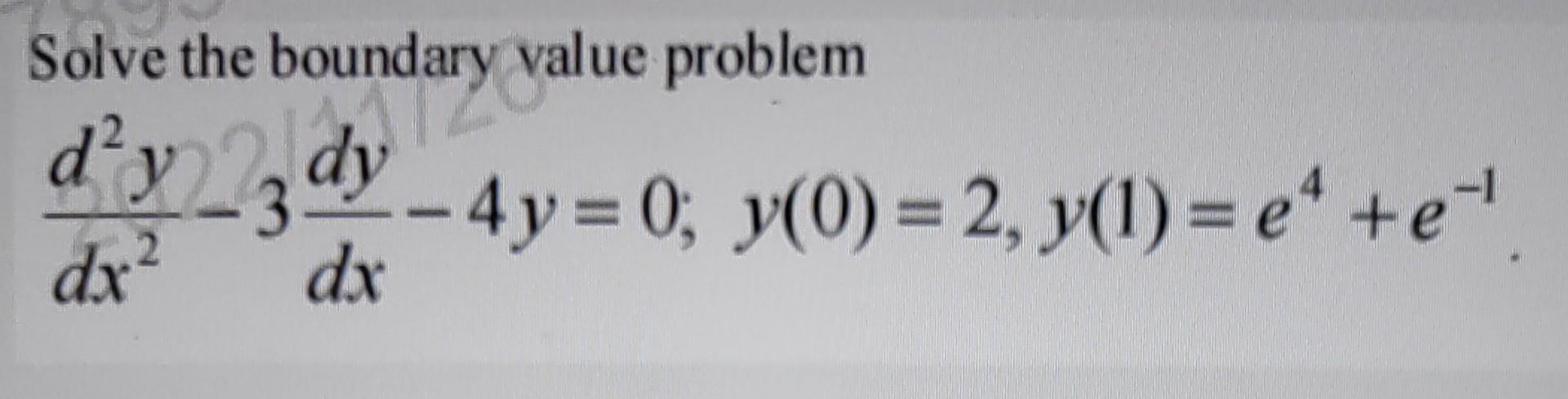 Solved Solve the boundary value problem | Chegg.com