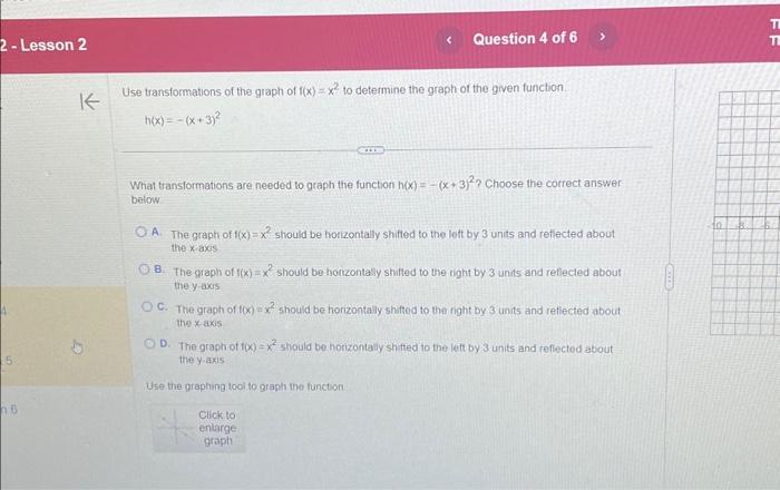 [Solved]: 2- Lesson 2 4 5 n 6 K Jhey Question 4 of 6 Use tra