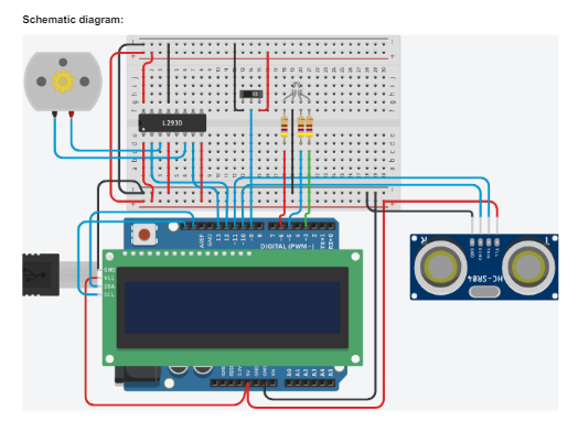 Solved Schematic diagram: Components required:1 ﻿LCD | Chegg.com