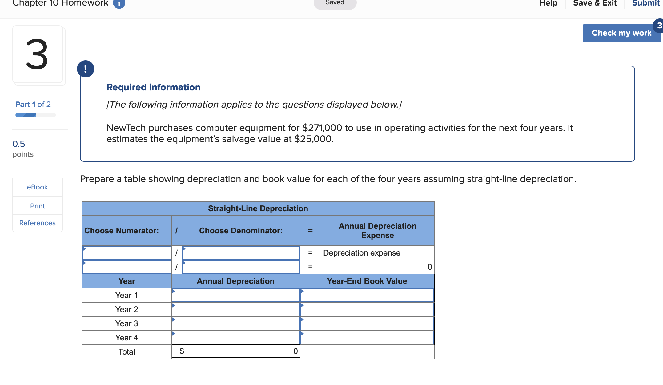 Solved Chapter 10 ﻿Homework (1)SavedHelpSave & | Chegg.com