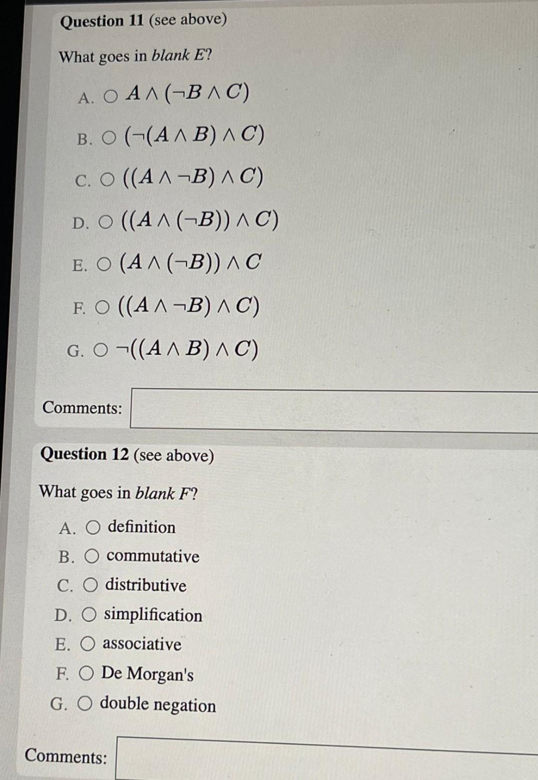 Solved Consider the following proof that (A → BAC = AA-(C+B) | Chegg.com