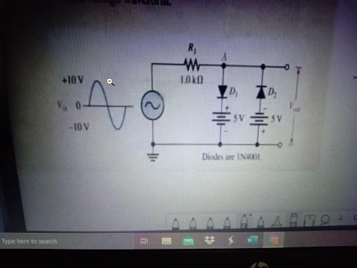 Solved Diagram shows a circuit combining a positive limiter | Chegg.com